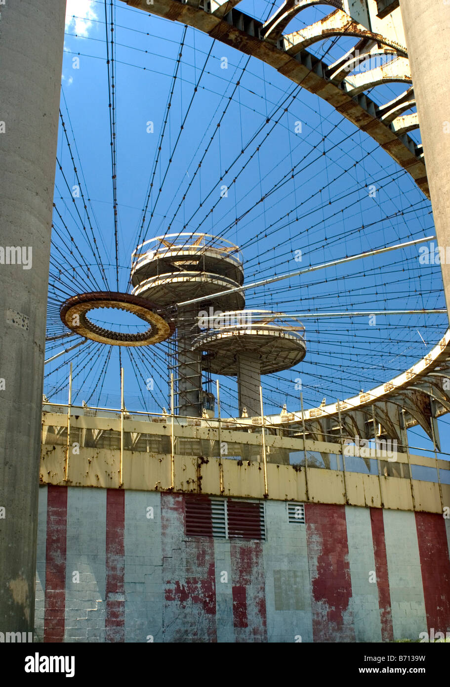 Abandoned structure from 1964 Worlds Fair, New York City, USA Stock ...