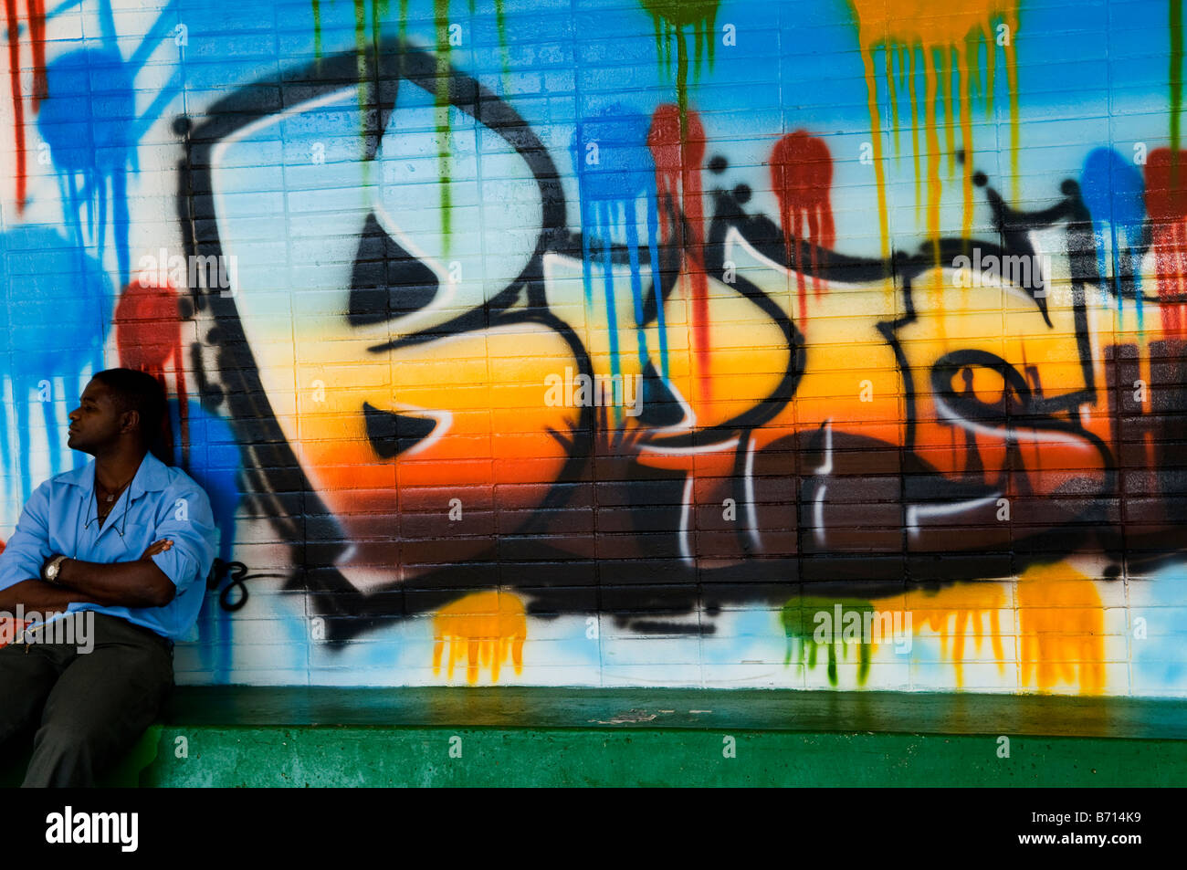 Colourful Graffiti in downtown Brasilia, Brazil Stock Photo - Alamy