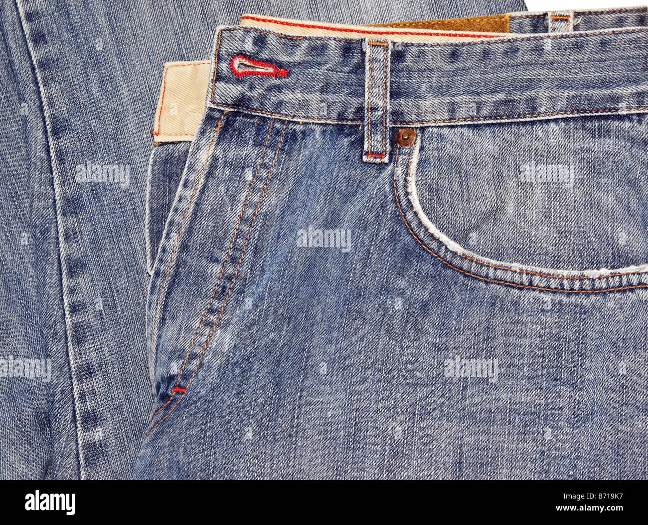 A photography of an old used jeans Stock Photo - Alamy