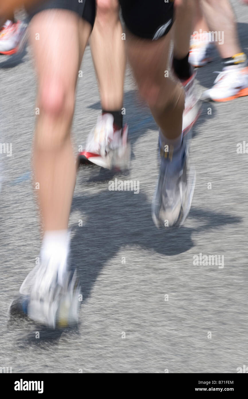 Marathon racer Blur from the original shot Stock Photo - Alamy