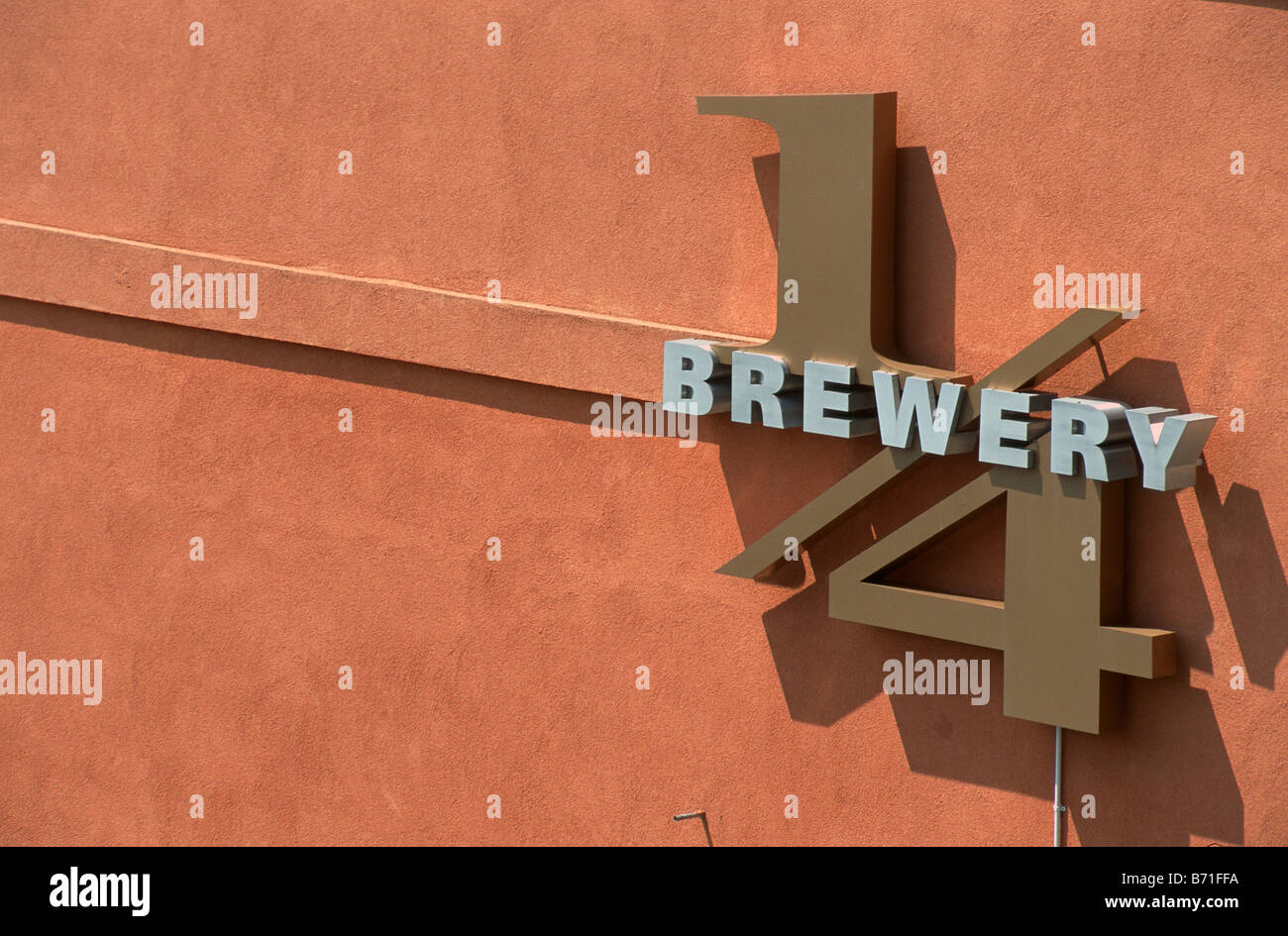 Sign in Brewery Development Stock Photo - Alamy