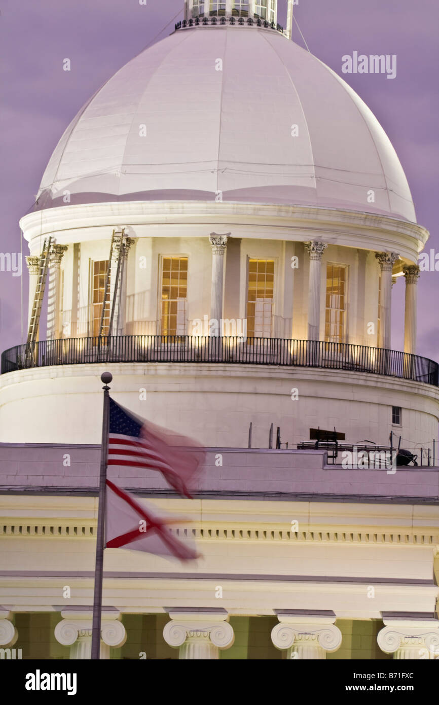 Alabama state flag hi-res stock photography and images - Alamy