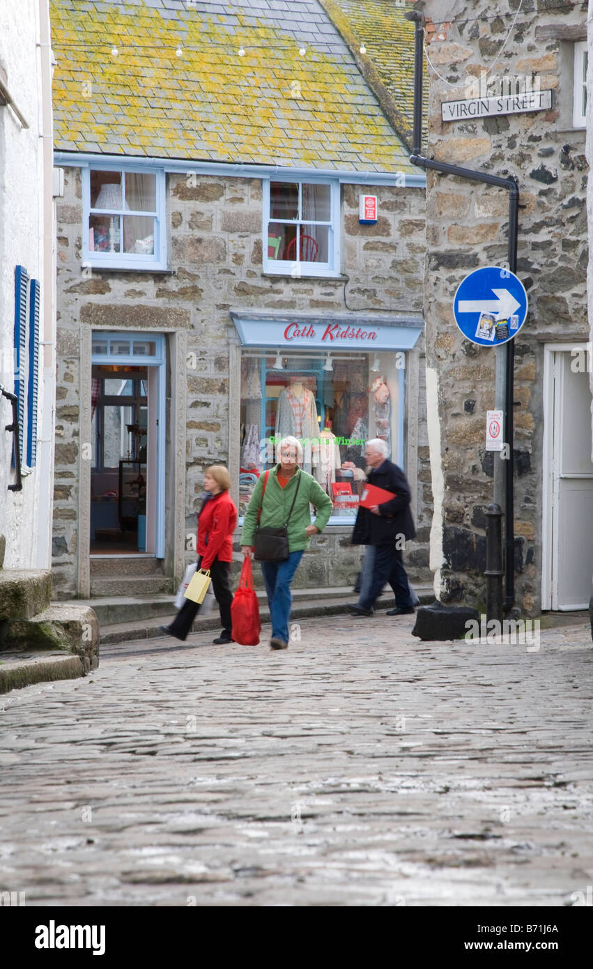 streets in st ives cornwall Stock Photo - Alamy