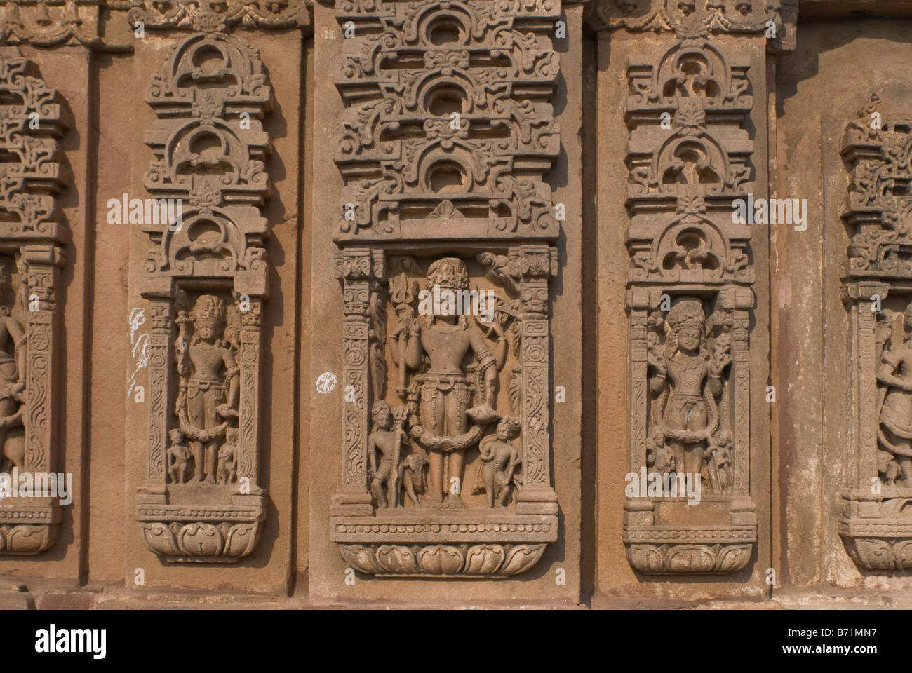 CARVINGS IN SACHIYA MATA TEMPLE IN OSIAN NEAR JODHPUR, RAJASTHAN Stock ...