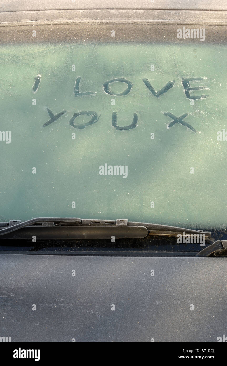 Frost written with finger hi-res stock photography and images - Alamy