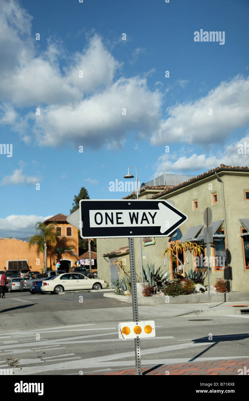 One way sign hi-res stock photography and images - Alamy