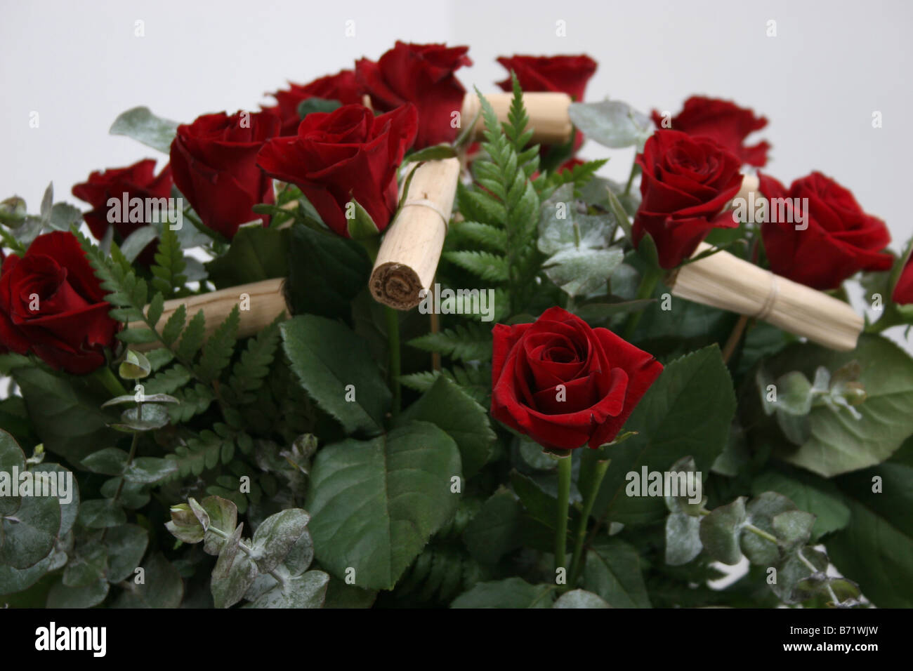 Bouquet of red roses Stock Photo - Alamy
