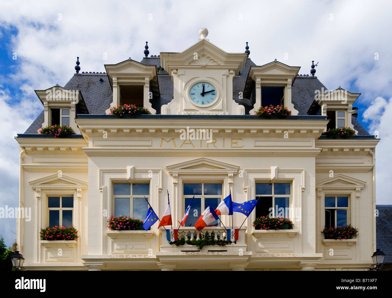 Traditional French Town Hall in Touques Normandy France Stock Photo - Alamy