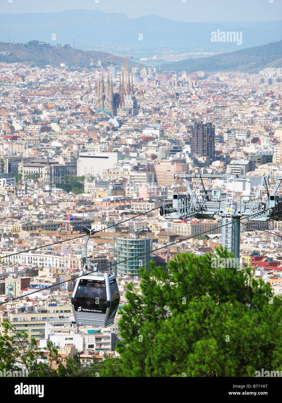 Aerial view of Barcelona Stock Photo - Alamy