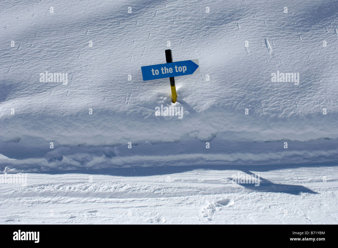 to the top sign Stock Photo - Alamy