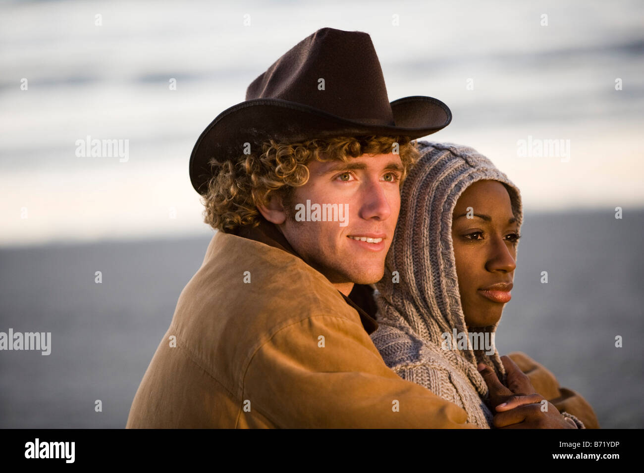 Friends friendship hugging cowboy hi-res stock photography and images ...