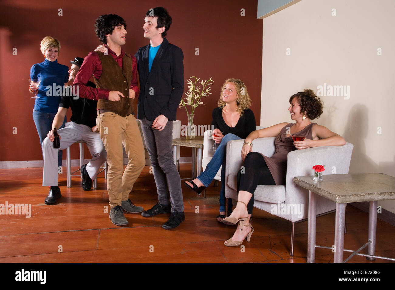 Woman having a good time socializing hi-res stock photography and ...