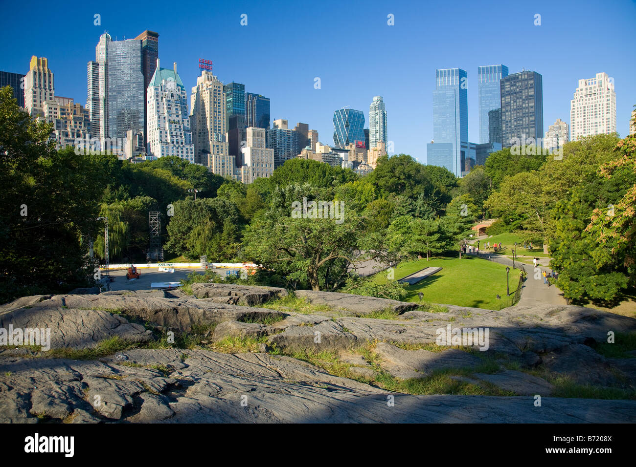 Central Park and Manhattan Skyline, NYC Stock Photo - Alamy