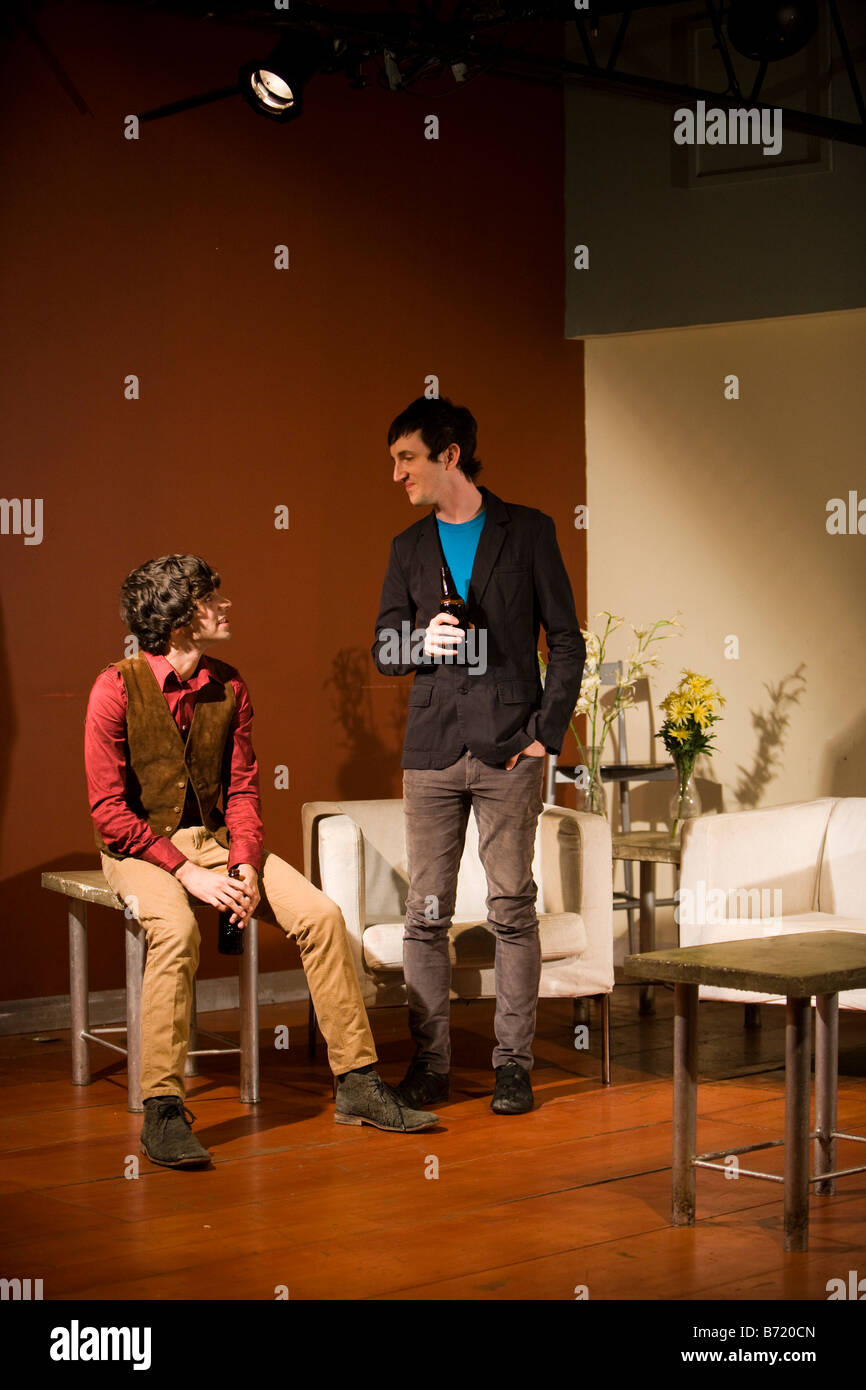 Two men chatting in the living room hi-res stock photography and images ...