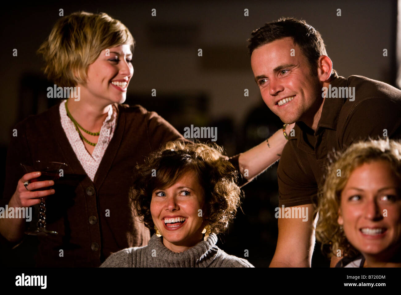 Young women out socialising together hi-res stock photography and ...