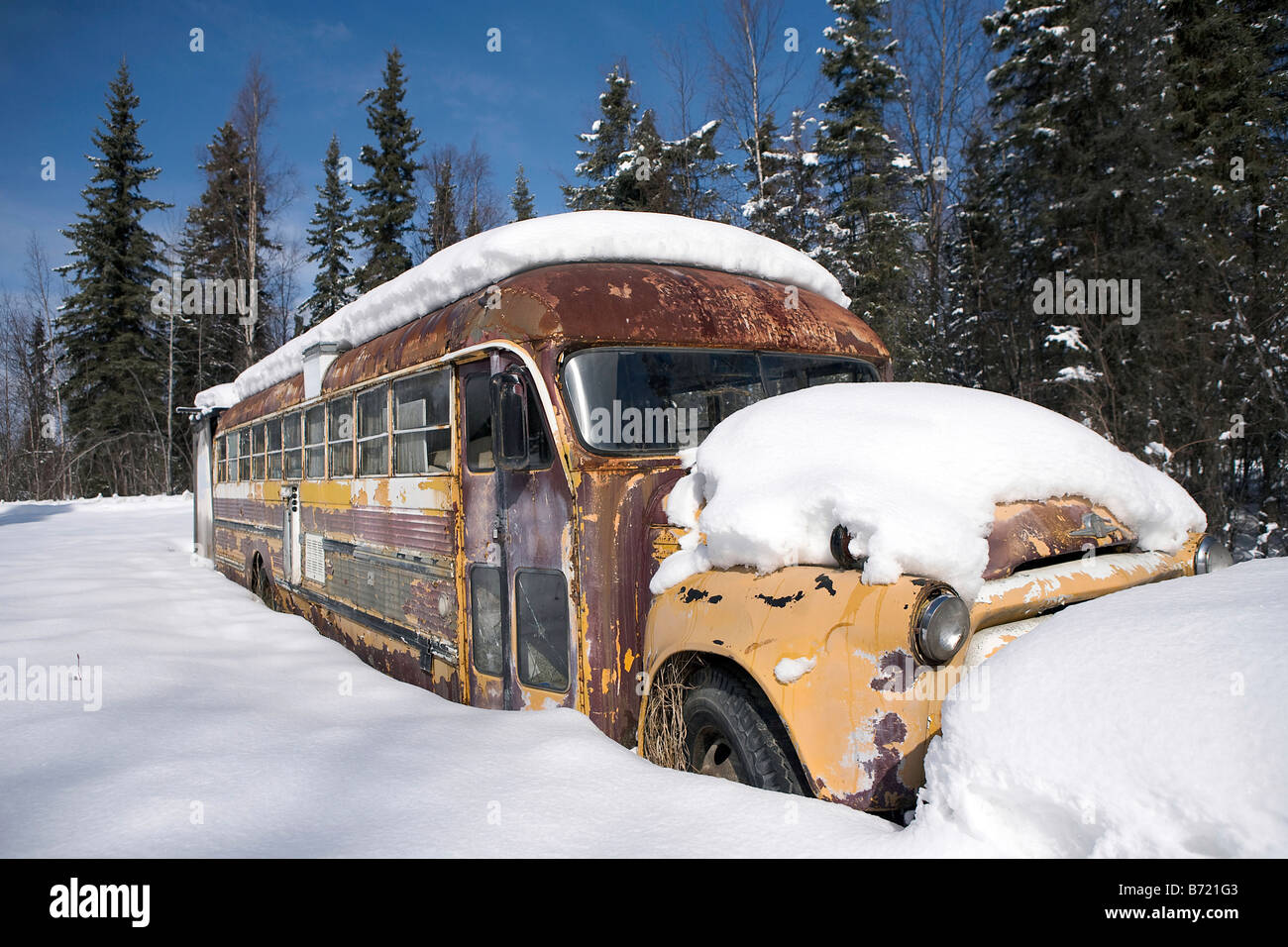 Yellow school bus driving in hi-res stock photography and images - Alamy