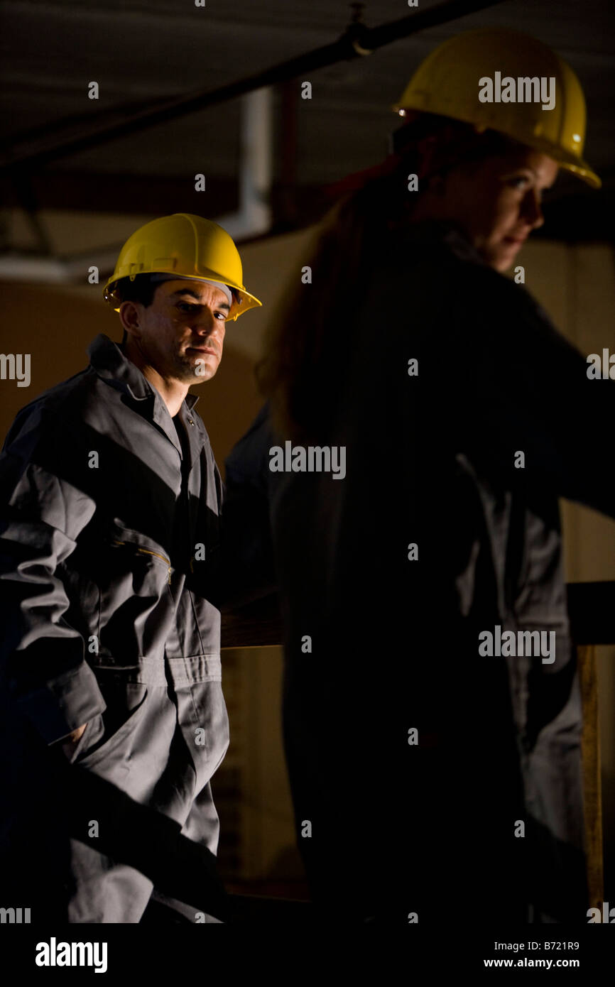 Two industrial workers Stock Photo - Alamy Two industrial workers Stock Photo - Alamy