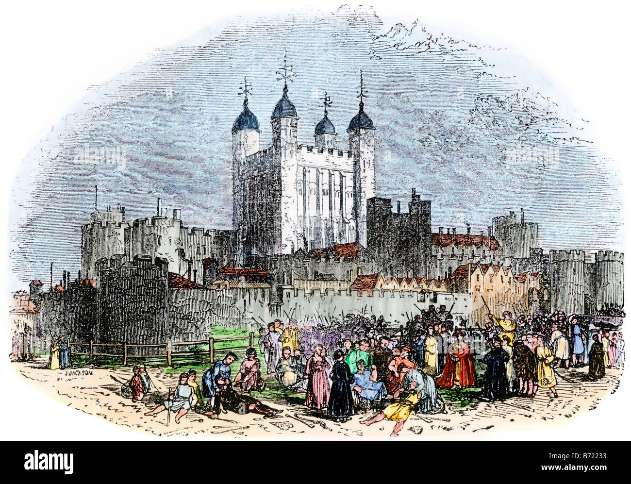 Tower of London under the reign of Henry VI 1400s Stock Photo: 21558519 ...