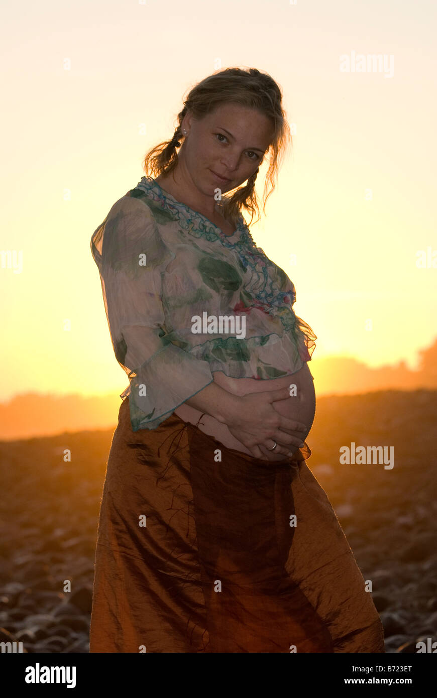 Modeling at the beach hi-res stock photography and images - Alamy