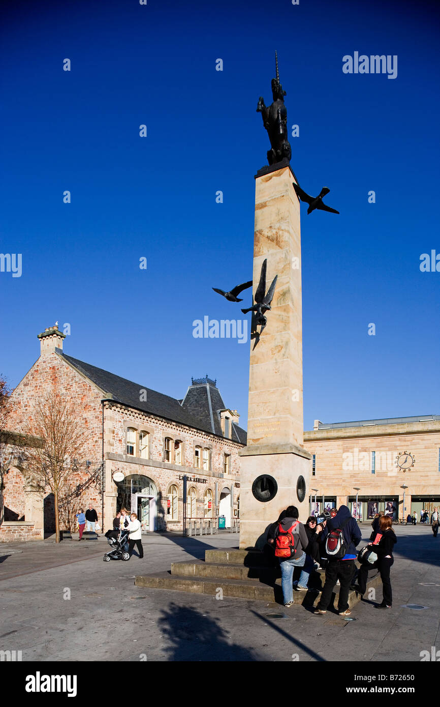 Inverness Station Square Highland Scotland UK Stock Photo - Alamy