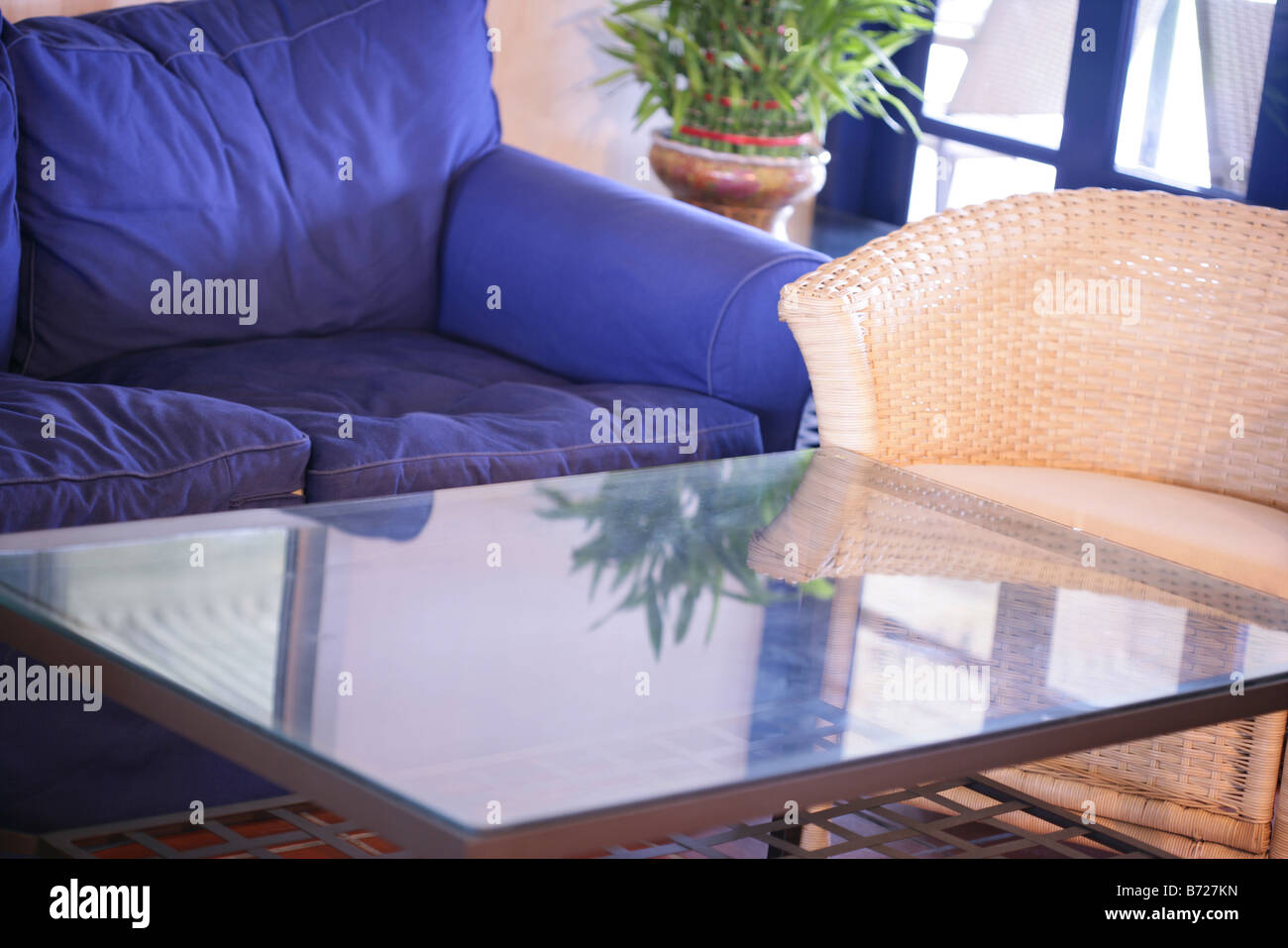 Sofa Table Pot plant Stock Photo - Alamy