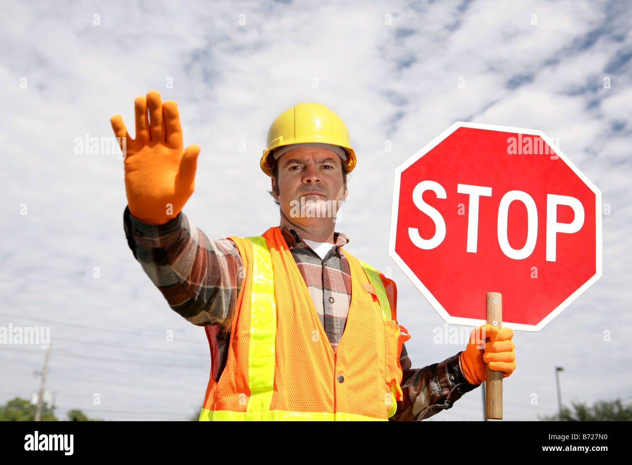Construction hand signal hi-res stock photography and images - Alamy