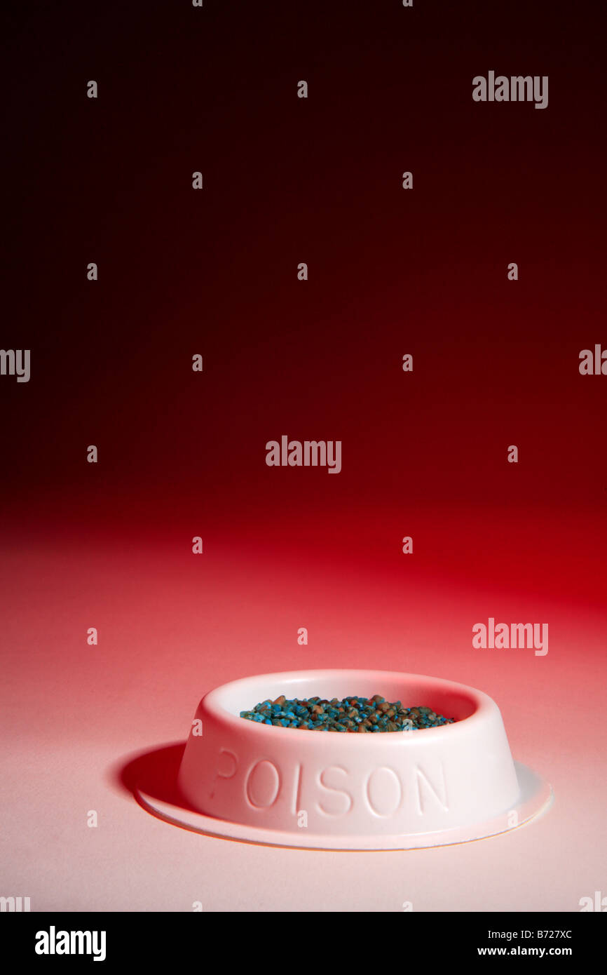 Rat poison killer mouse mice vermin deadly pellets red danger Stock ...