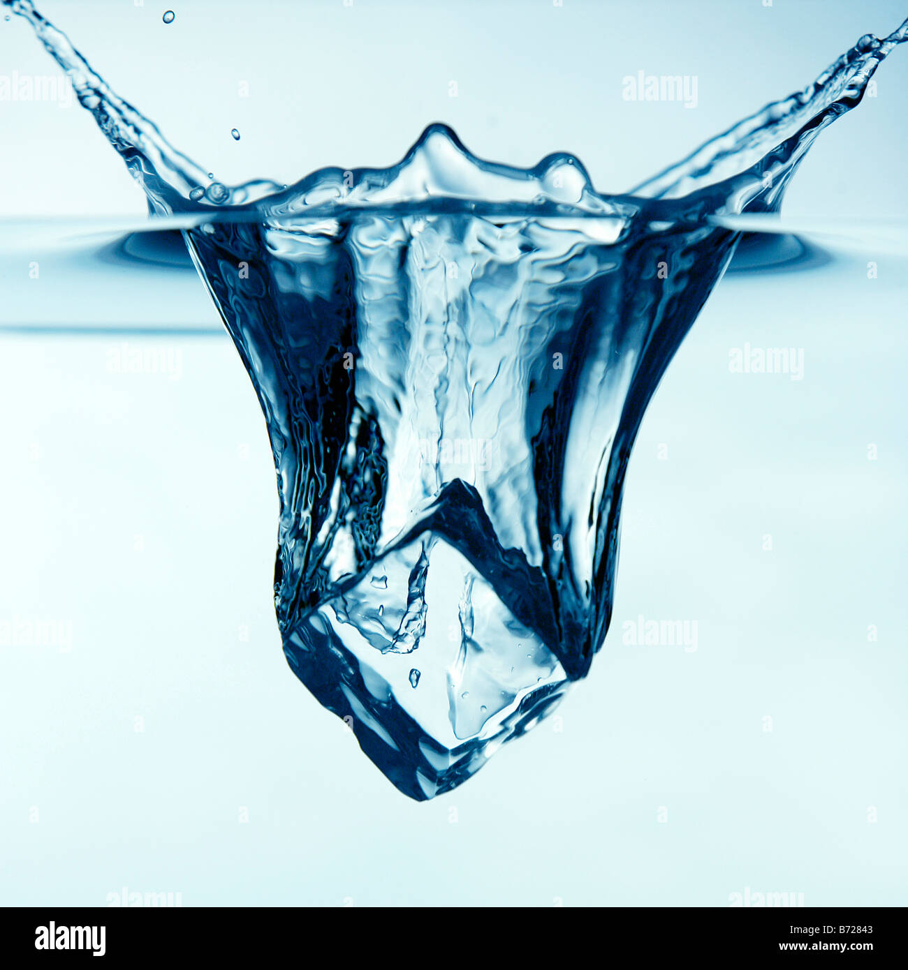 Water Spray Ice cube Stock Photo - Alamy