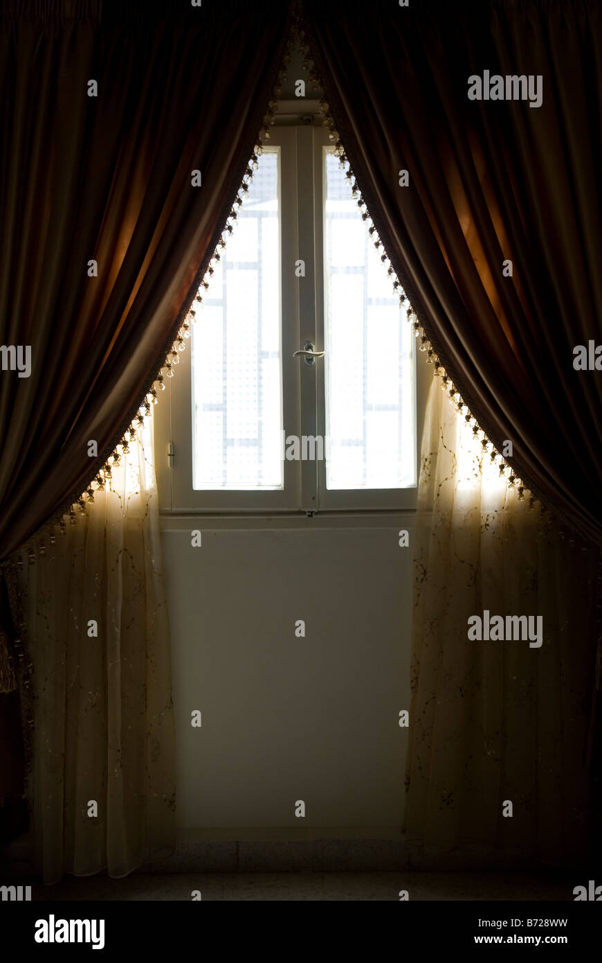 Window light and curtains Stock Photo - Alamy