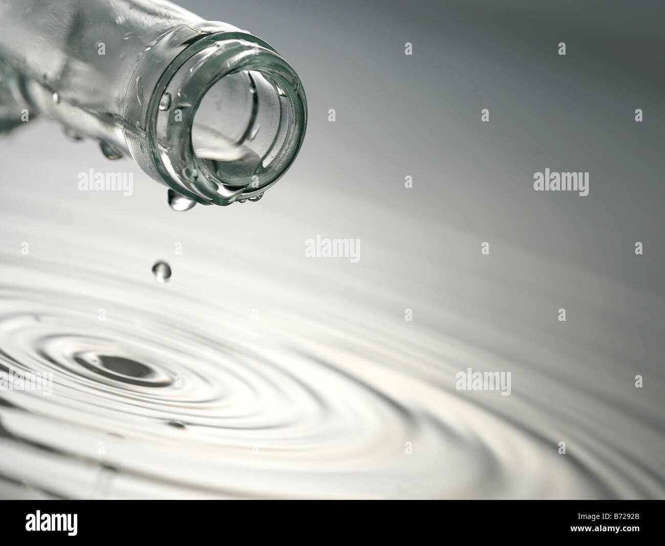 Water Drippling Ripple Drip Bottle Stock Photo - Alamy