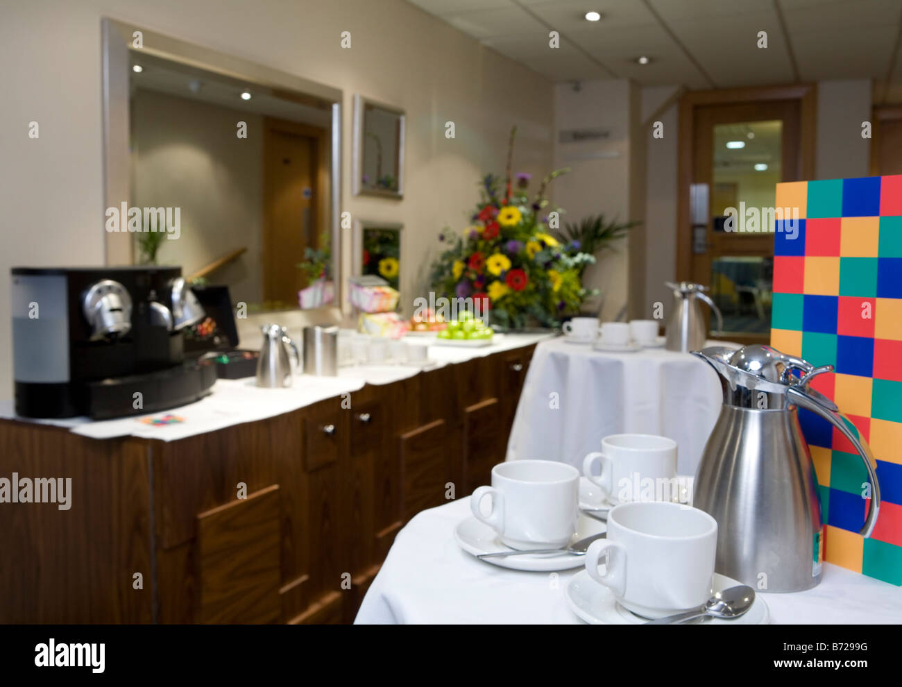 Corporate coffee area Stock Photo - Alamy