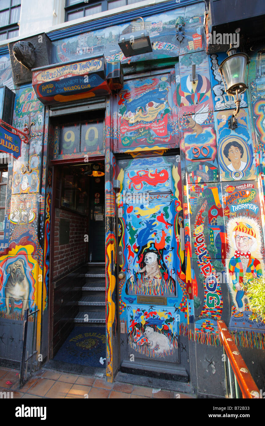 Amsterdam Coffeeshop Menus Bulldog Clipart