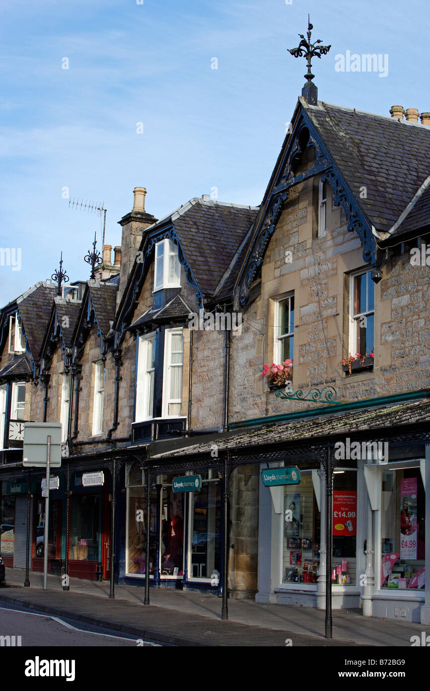 Pitlochry town in Tummel Valley fashonable Spa town in 19th century ...