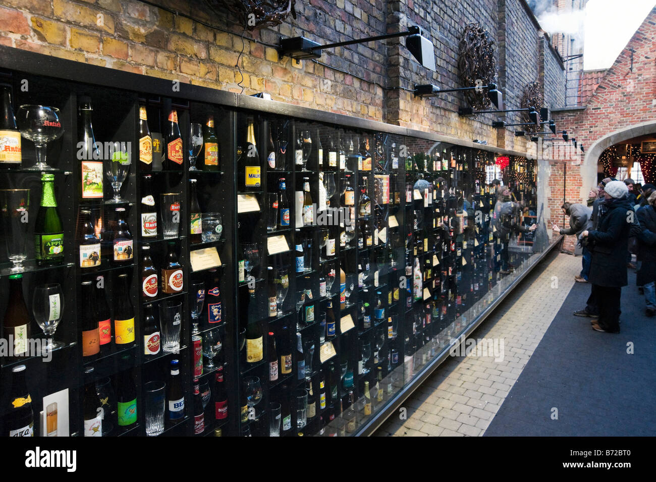 The Beer Wall in the old city centre showing all the beers brewed in ...