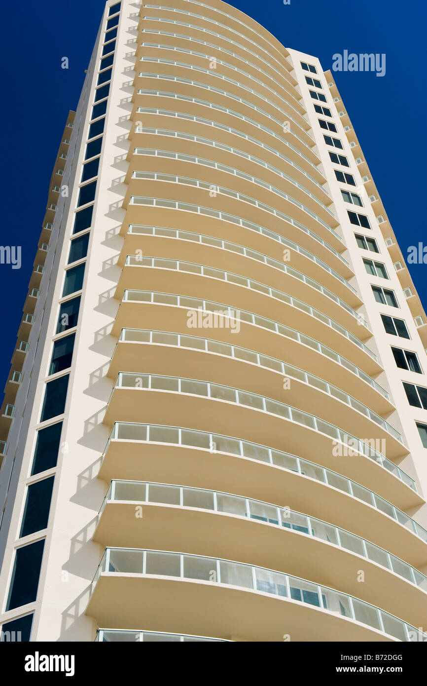 Riviera Beach , Florida, study of modern apartment block , high rise ...