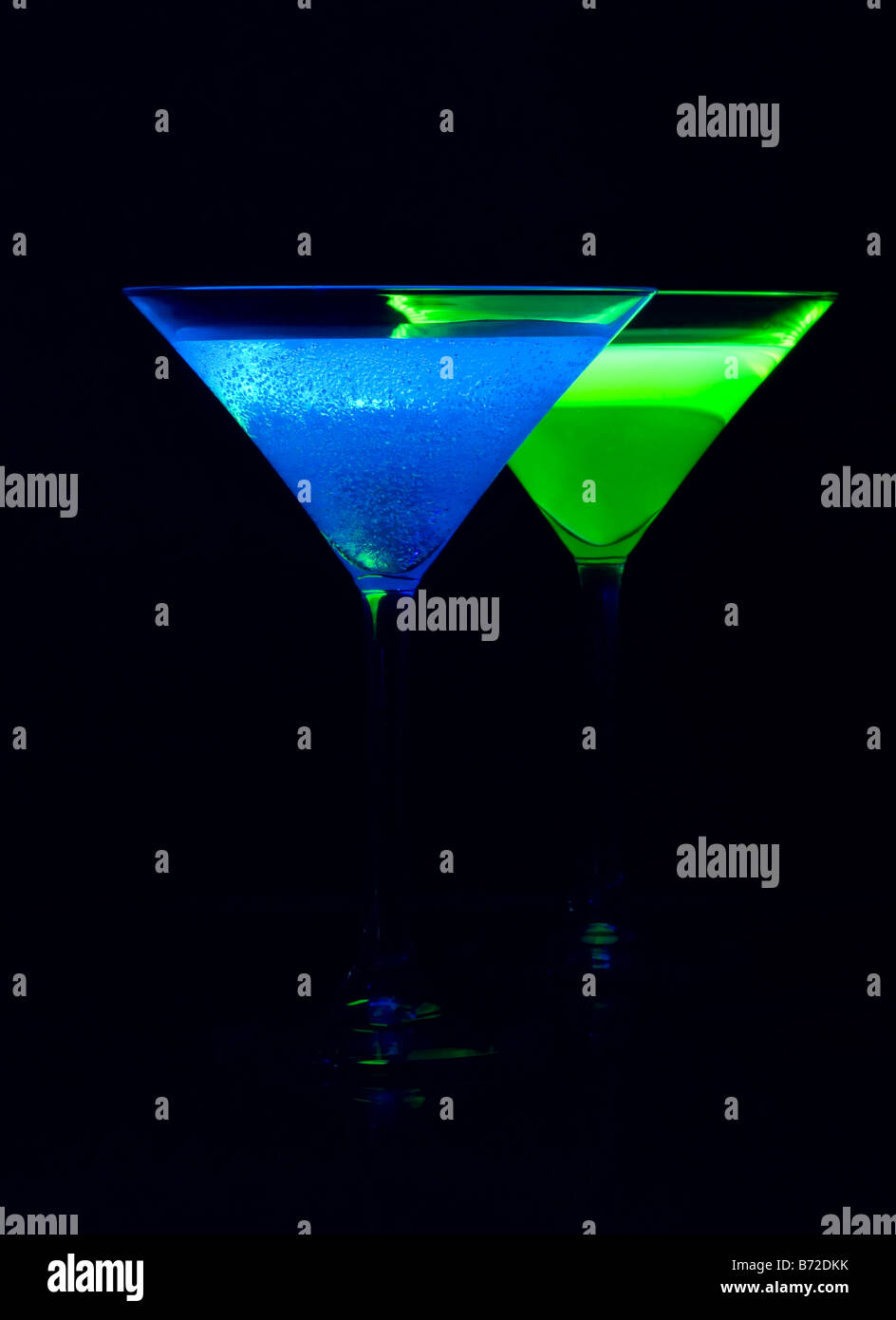 neon glow cocktails Stock Photo - Alamy