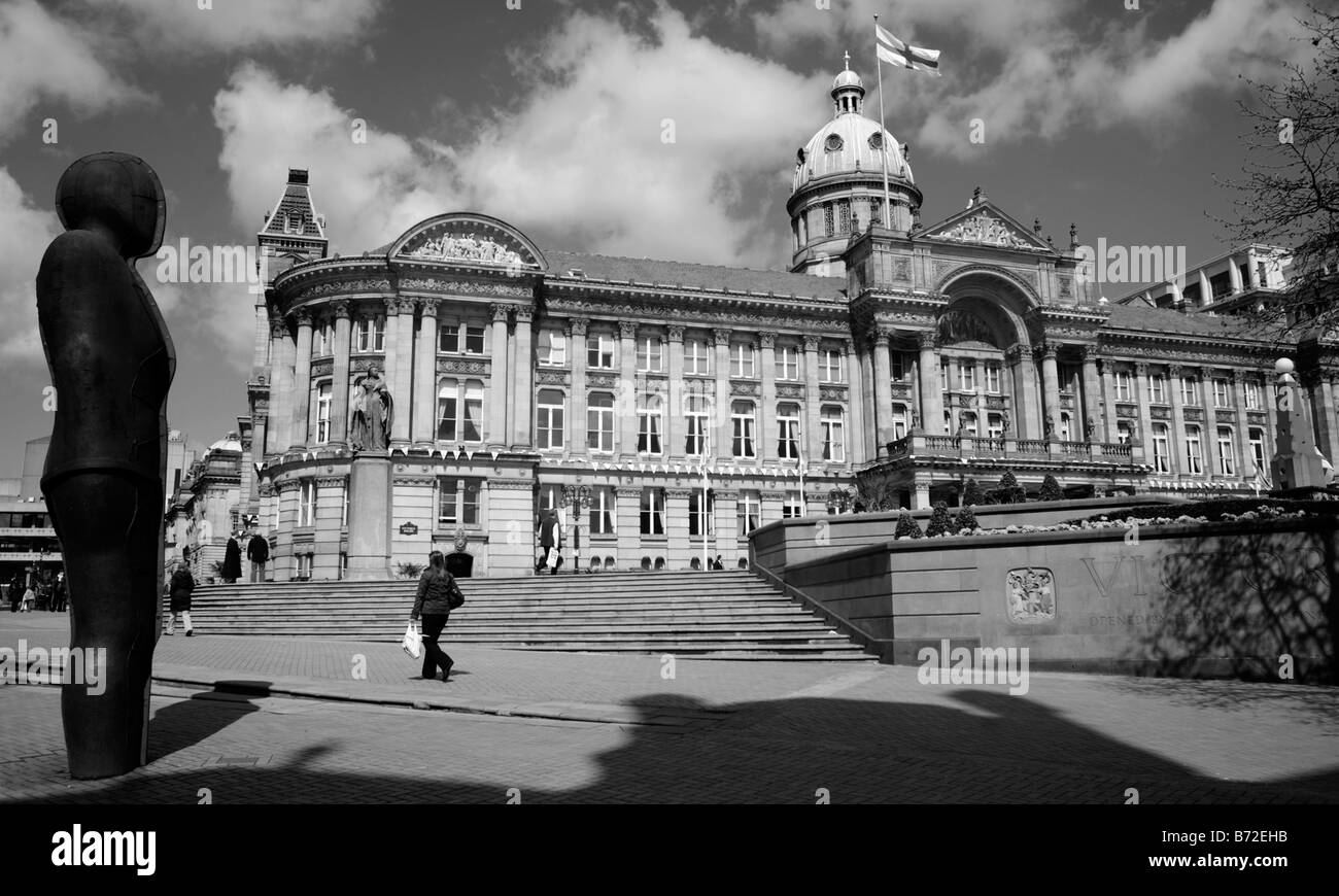 The Council House, Birmingham from New Street showing the Iron Man made ...