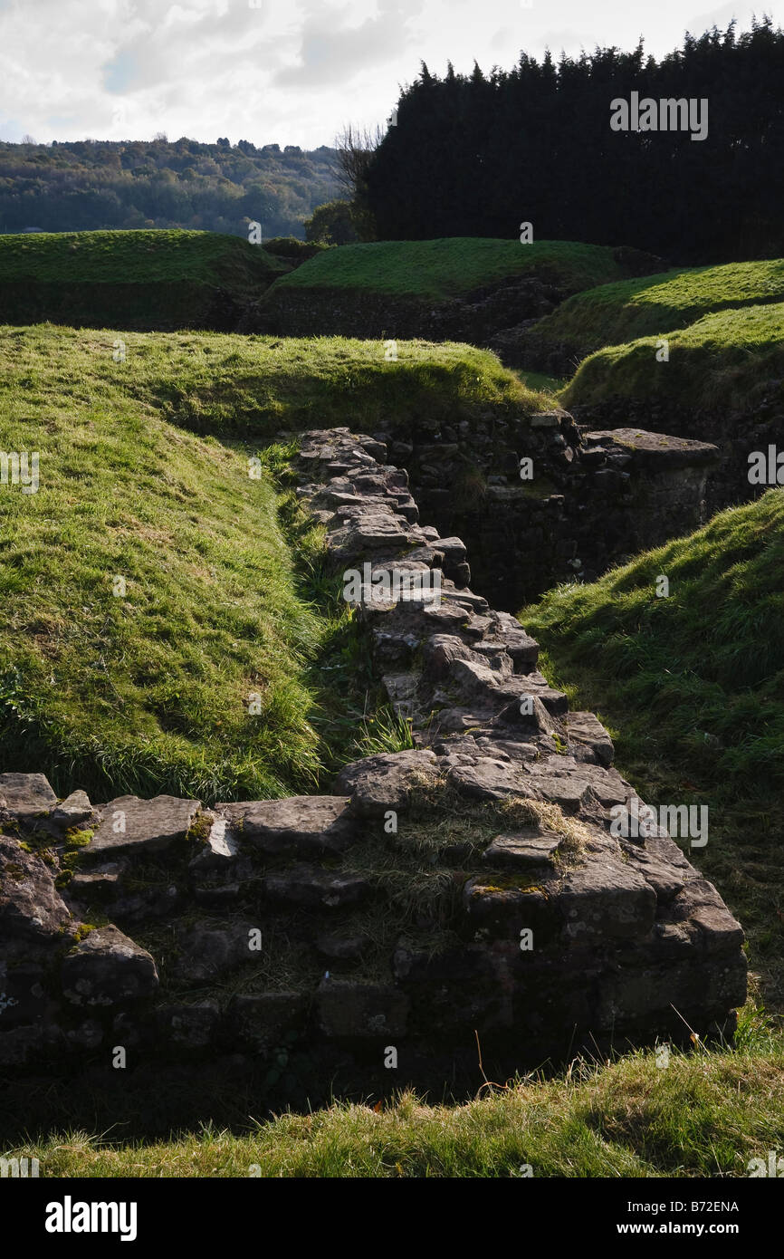 Roman Amphitheatre, Caerleon, South Wales Stock Photo - Alamy
