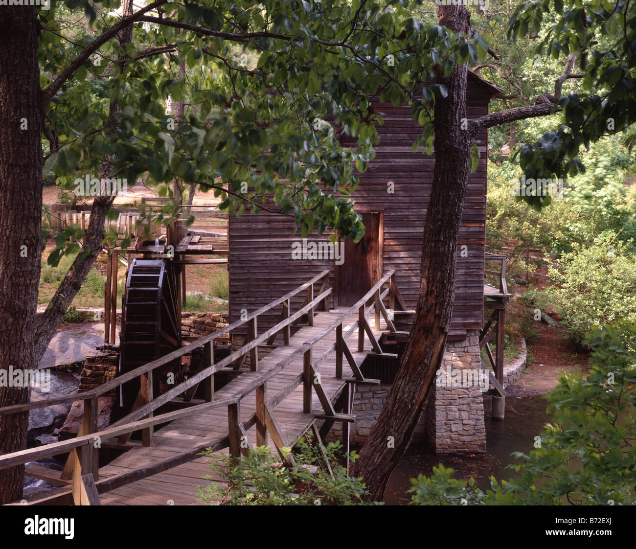 Old Wooden Mill Stock Photo - Alamy
