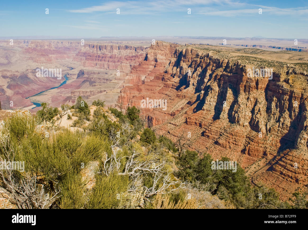 View from the Watchtower at Desert View Grand Canyon National Park ...