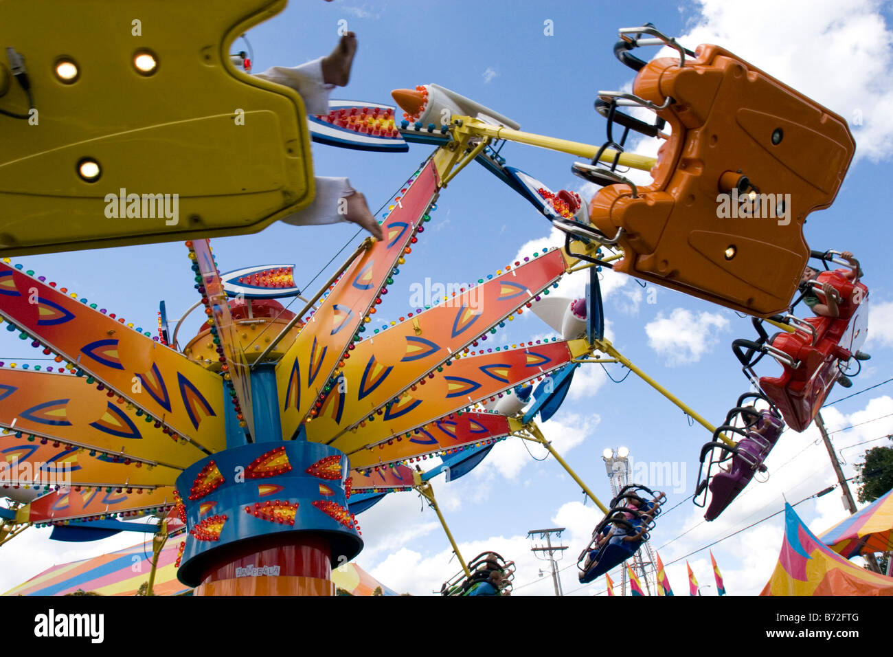 People on carnival rides hi-res stock photography and images - Alamy