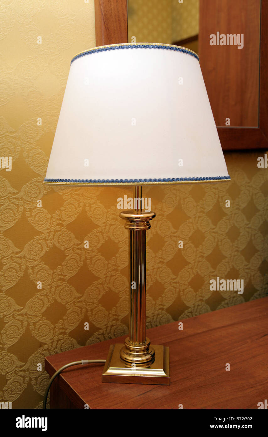 Lamp on a table Stock Photo - Alamy