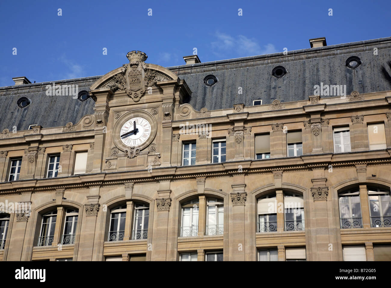 old house with clock Stock Photo - Alamy