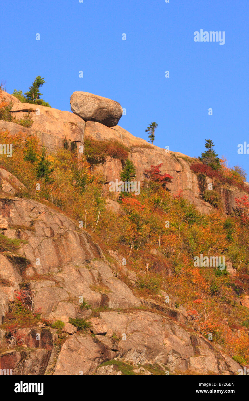 Bubble Rock, Acadia National Park, Maine, USA Stock Photo - Alamy
