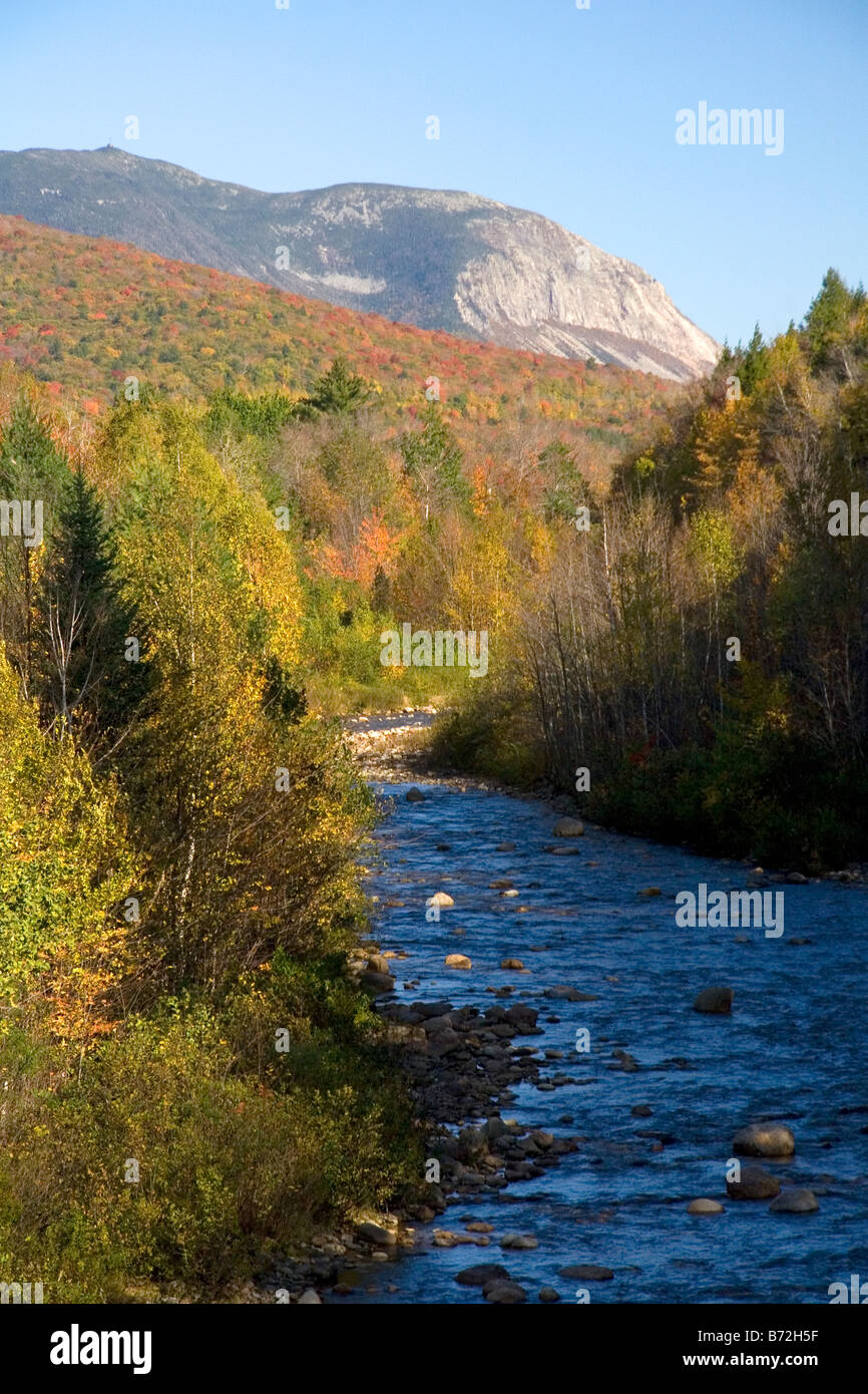 Pemigewasset River near Cannon Mountain in the White Mountains located ...