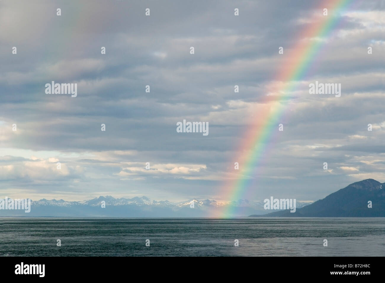 Rainbow - Glacier Bay National Park, Alaska, looking into Icy Straight ...