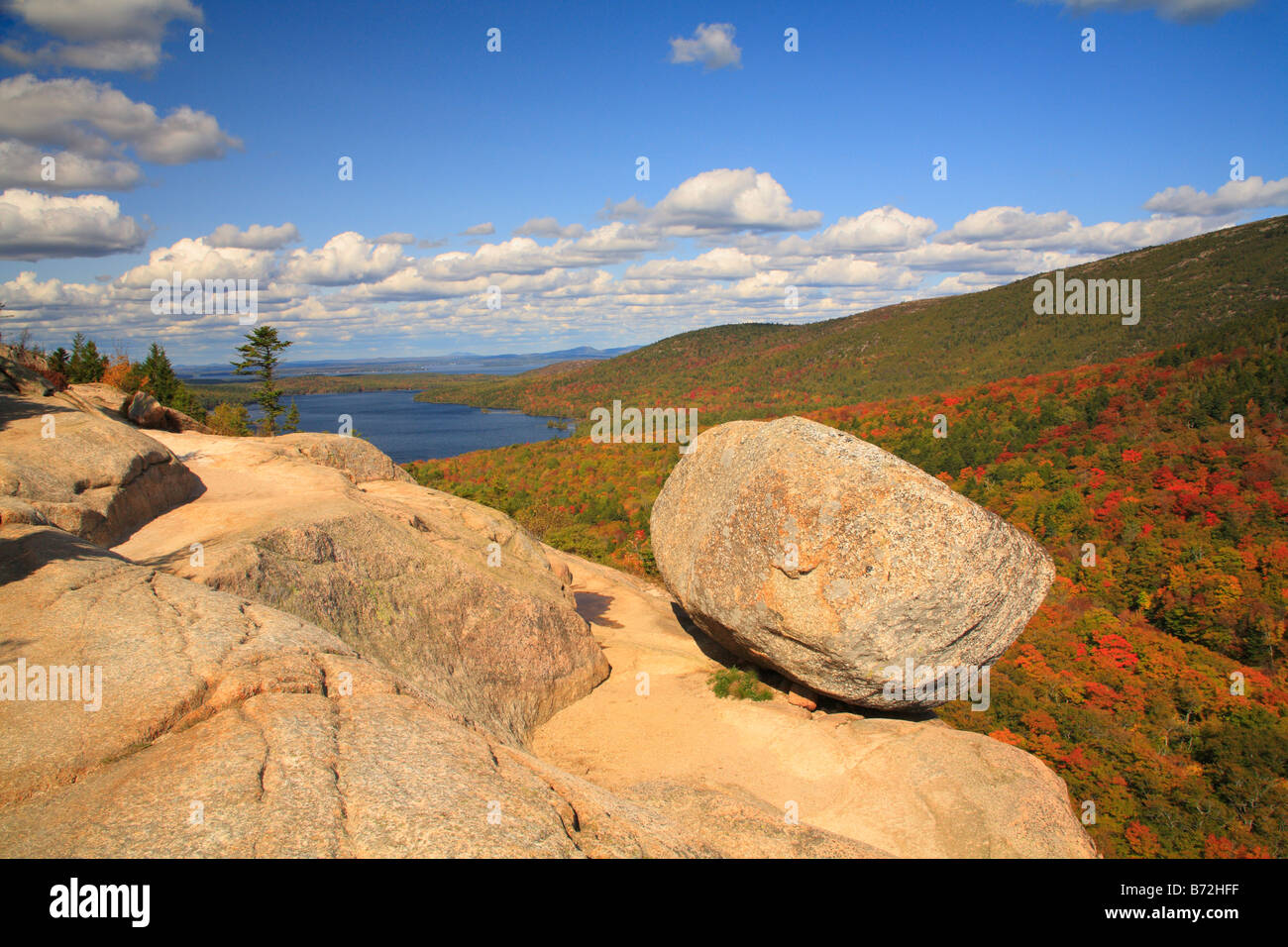 Bubble Rock, Acadia National Park, Maine, USA Stock Photo - Alamy