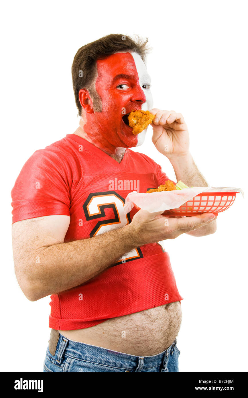 Fat football fan hi-res stock photography and images - Alamy