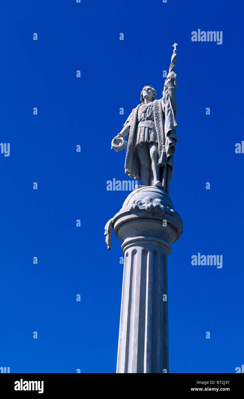 Kolumbus statue San Juan Puerto Rico Caribbean Stock Photo - Alamy
