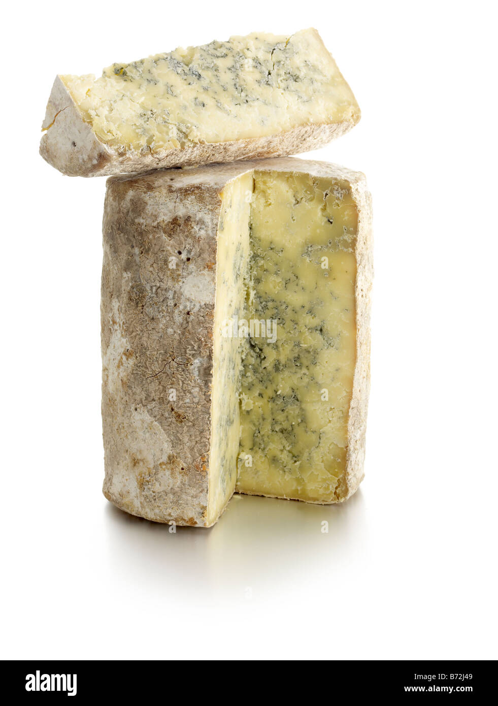 whole cut stilton and wedge on top Stock Photo - Alamy